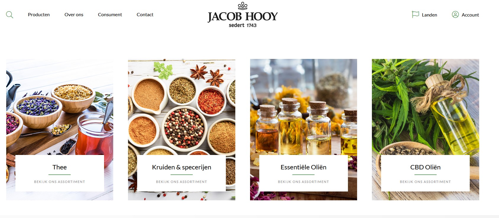 Jacob Hooy heeft een zeer uitgebreid assortiment. Dit assortiment ...